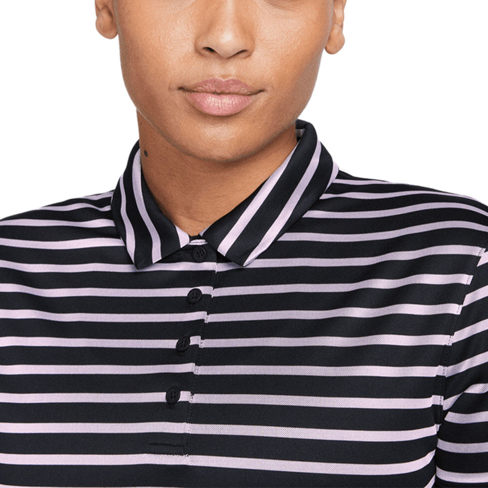 Nike Womens Dri Fit Victory Striped Golf Polo Worldwide Golf Shops