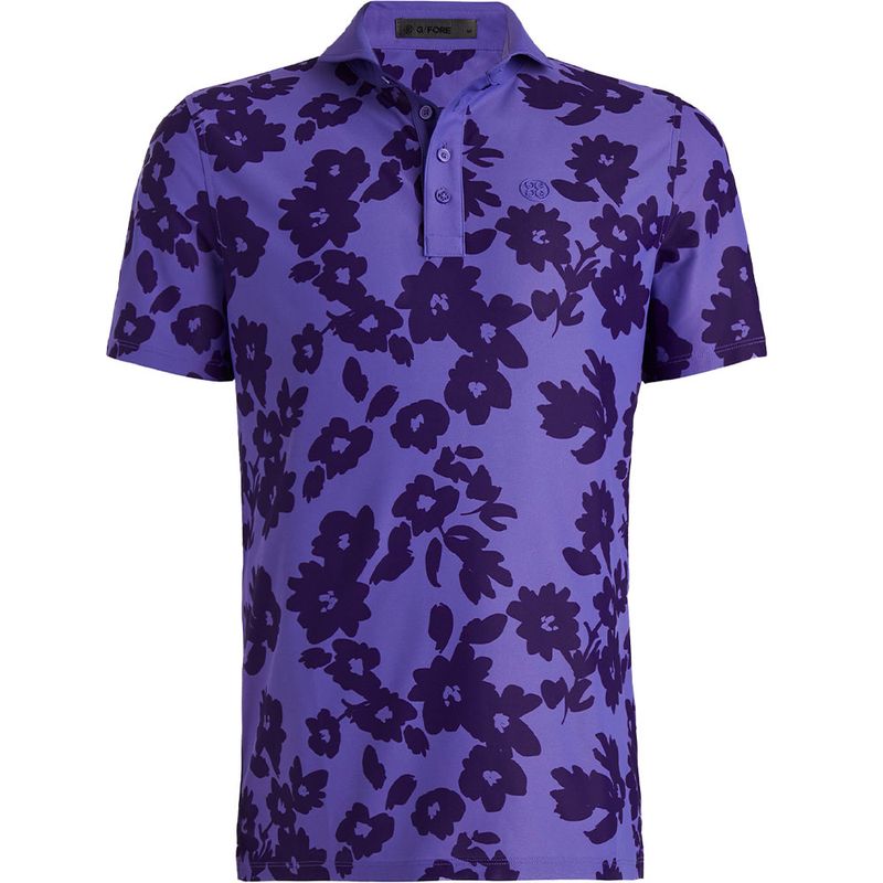 G/FORE Men's Tonal Floral Tech Pique Polo - Worldwide Golf Shops G/FORE Men's Tonal Floral Tech Pique Polo - Worldwide Golf Shops